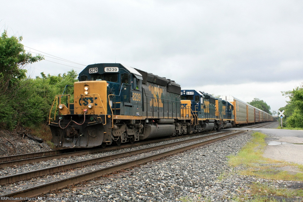 CSX 8239 and train Q217